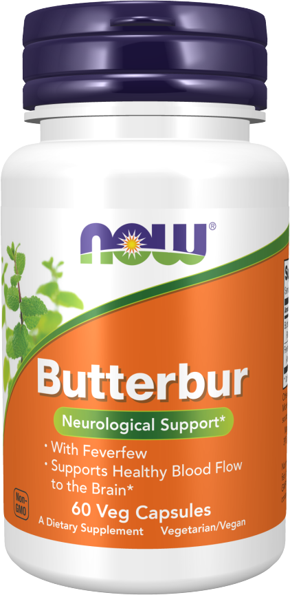 NOW Foods Butterbur Лечебна Овчарка - 60 веге капсули, 60 дози | Здраве ...
