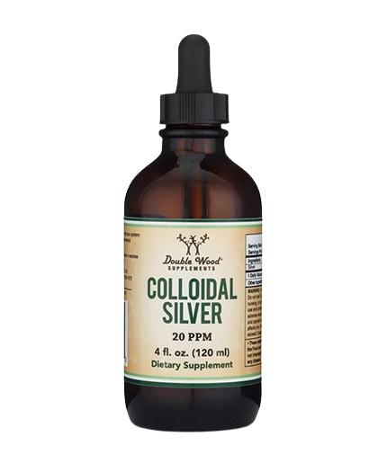 Double Wood Supplements Colloidal Silver 20 PPM Колоидно Сребро - 120 ...