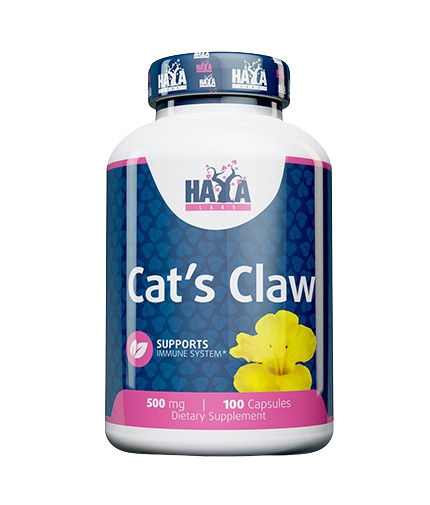 HAYA LABS Cat's Claw 3% 500 мг (Котешки Нокът) - 100 капсули, 50 дози ...