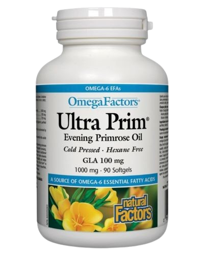 Natural Factors Ultra Prim Evening Primrose Oil 1000 мг Вечерна Иглика ...